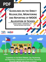 MOOE System User Guide for Schools | PDF | Value Added Tax | Payments