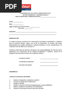 Formato RH1 Clasificación Residuos Hospitalarios Con Guia | PDF ...