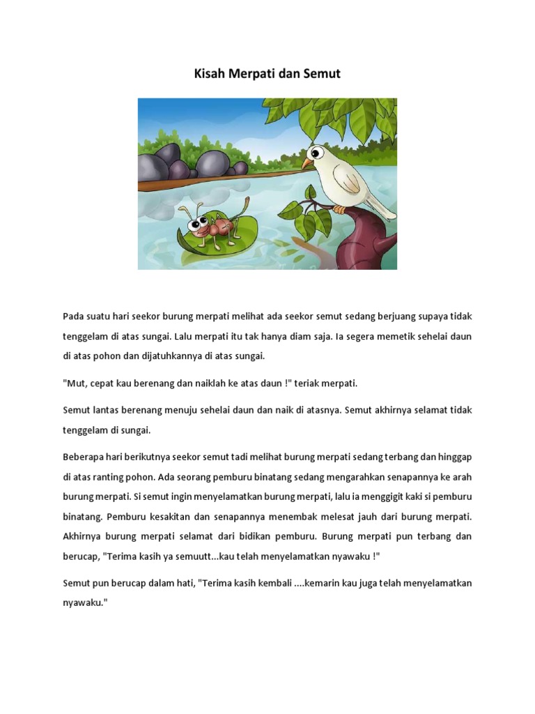 Kisah Merpati Dan Semut | PDF