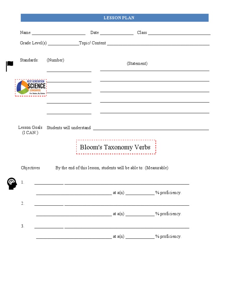 Comprehensive Lesson Plan Template | PDF | Lesson Plan | Applied Psychology
