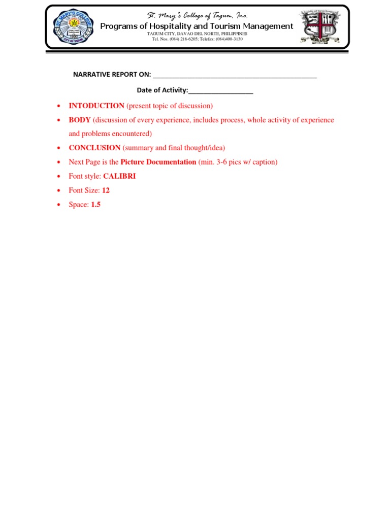 Narrative Report | PDF