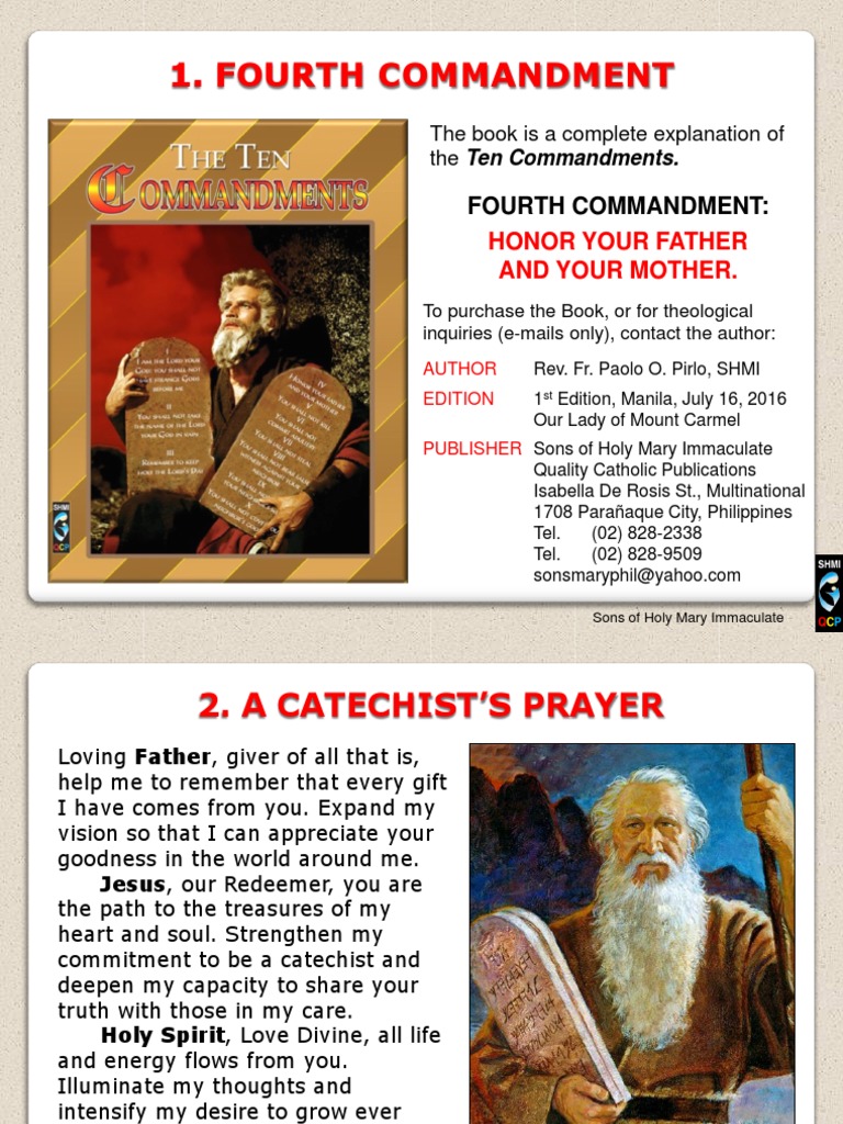 Commandments 4th | PDF | Baptism | Catholic Church