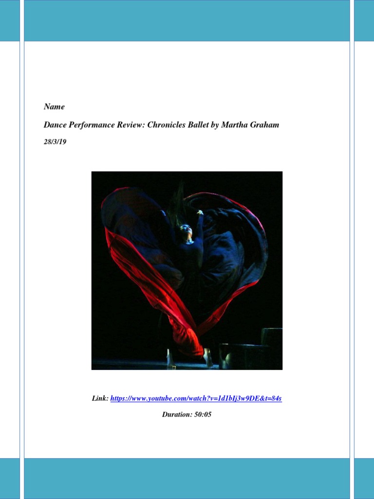 Dance Performance Review | PDF | Ballet | Dances
