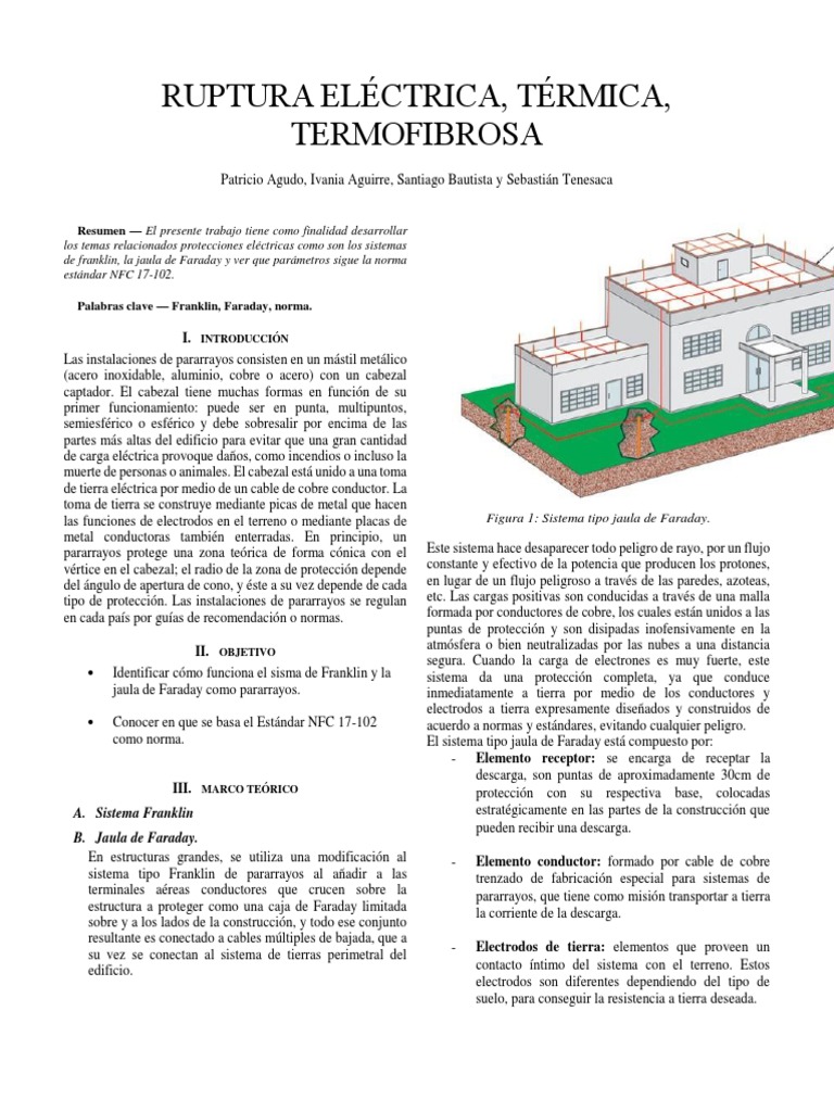 Ruptura Eléctrica, Térmica, Termofibrosa | PDF | Electricidad ...