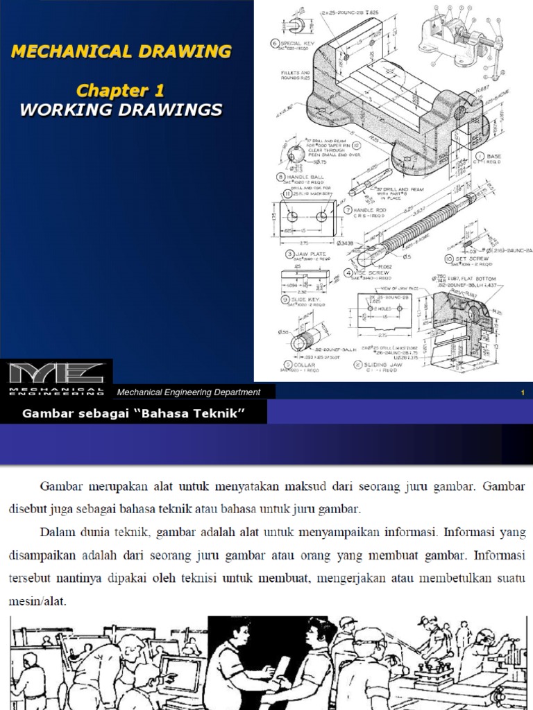 Mechanical Drawing: Working Drawings | PDF | Science | Engineering