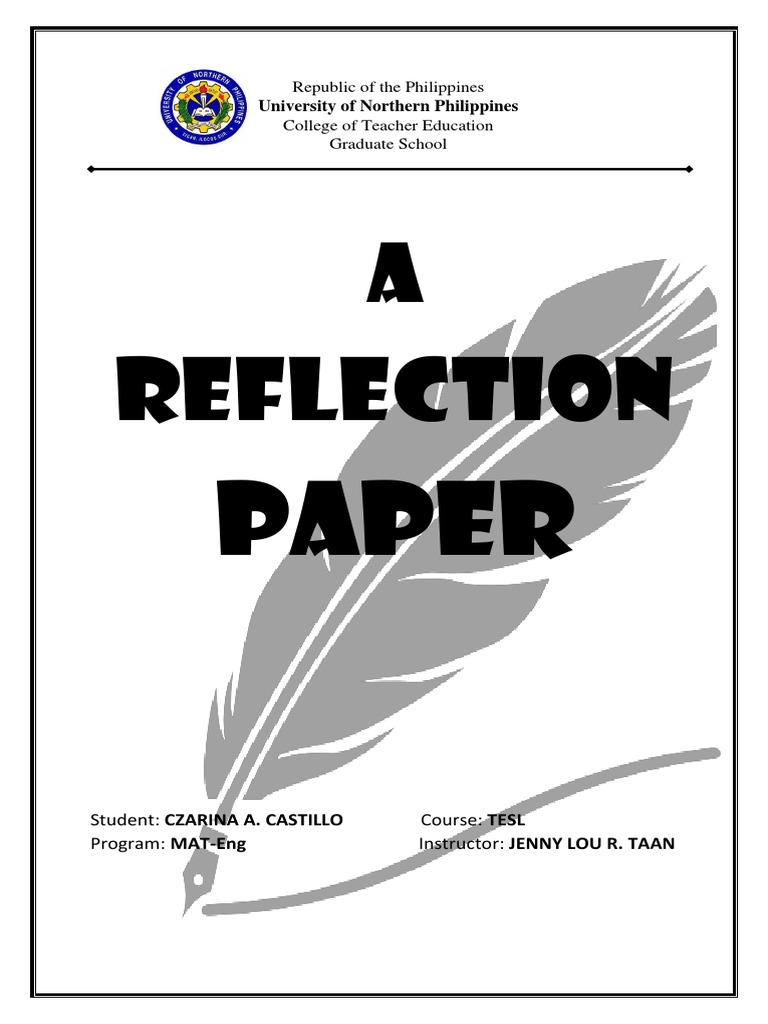 Reflection Paper | Download Free PDF | Second Language | English Language