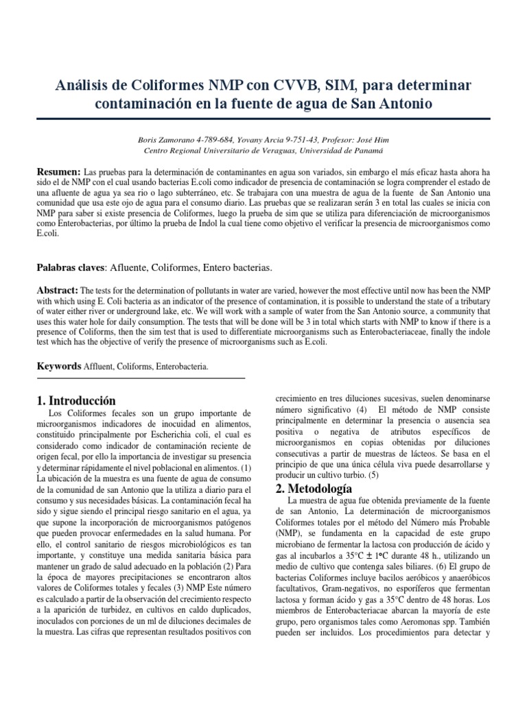 NMP CVVB Articulo Cientifico 2018 Micro | PDF | Microorganismo | Microbiología