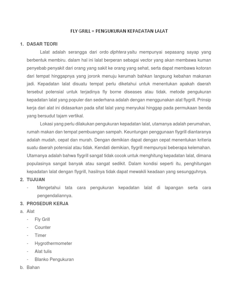 Cara Penggunaan Flygrill | PDF