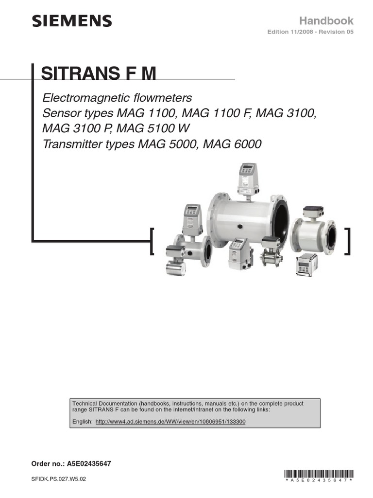 Modul Flow Meter Siemens | PDF | Electromagnetic Induction | Flow Measurement