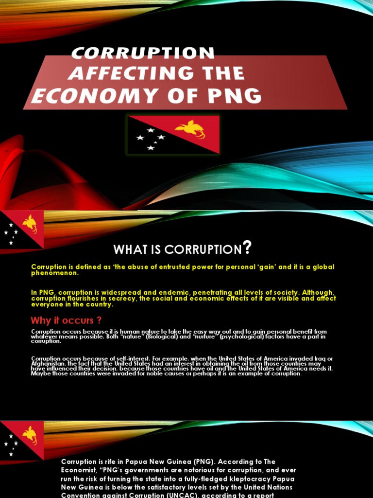 Corruption Affecting The Economy of PNG - Group 11 | PDF | Corruption ...