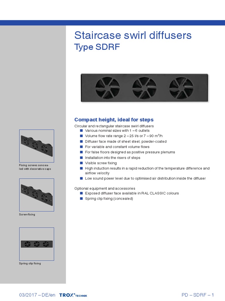 Trox SDRF | PDF | Flow Measurement | Continuum Mechanics