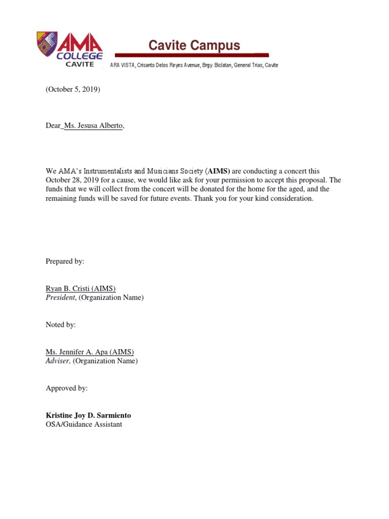 Ama Letter Form | PDF