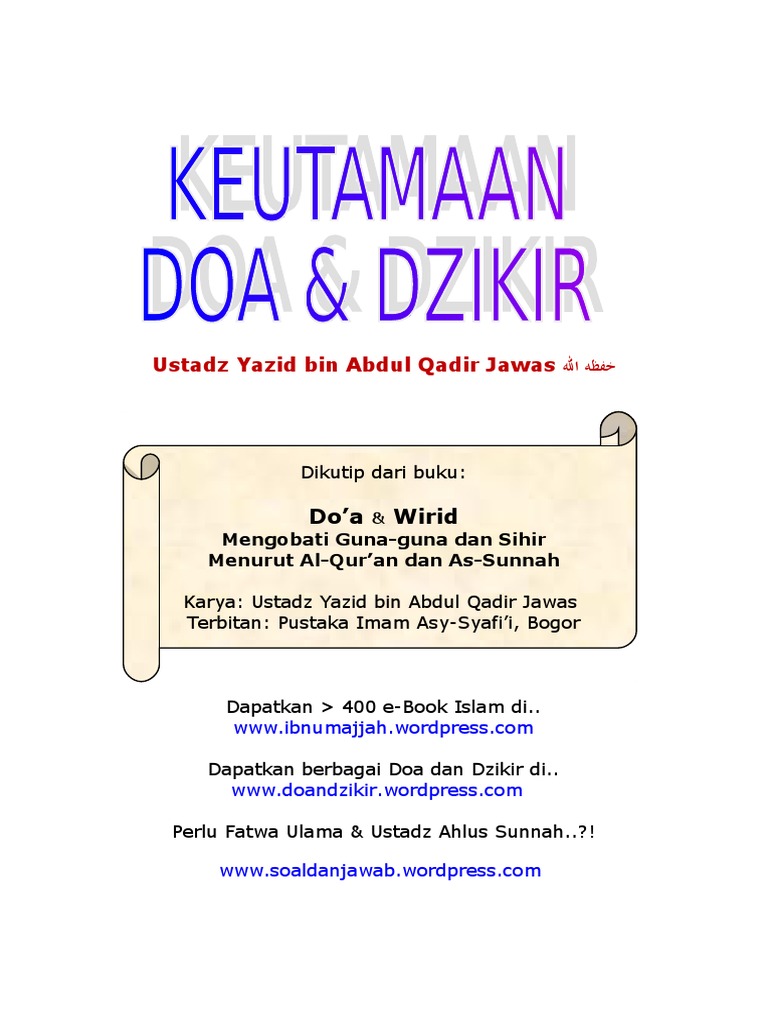 Keutamaan Doa Dan Dzikir | PDF