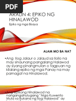 HINILAWOD - Epiko NG Mga Bisaya | PDF