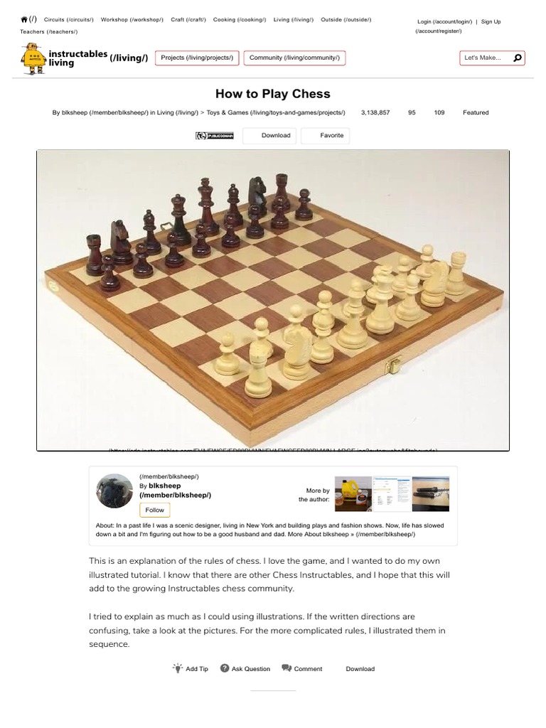 How To Play Chess - 14 Steps (With Pictures) | Download Free PDF ...