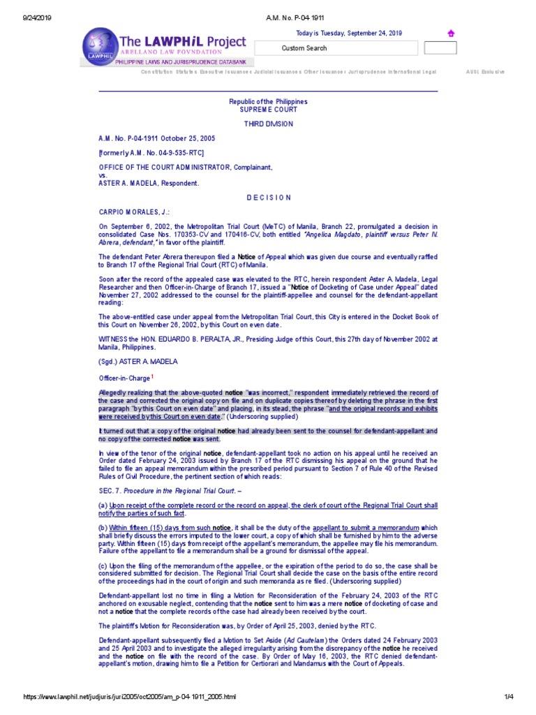 Administrative Case | PDF | Appeal | Mandamus