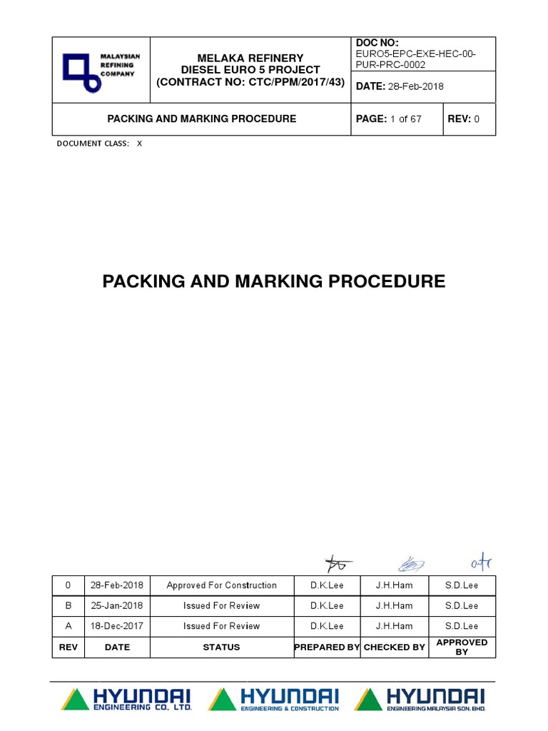 Packing Procedure | PDF | Consumer Goods | Industrial Processes