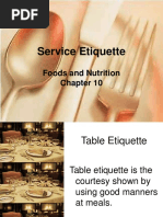 Social & Dining Etiquette Quiz | PDF | Foods