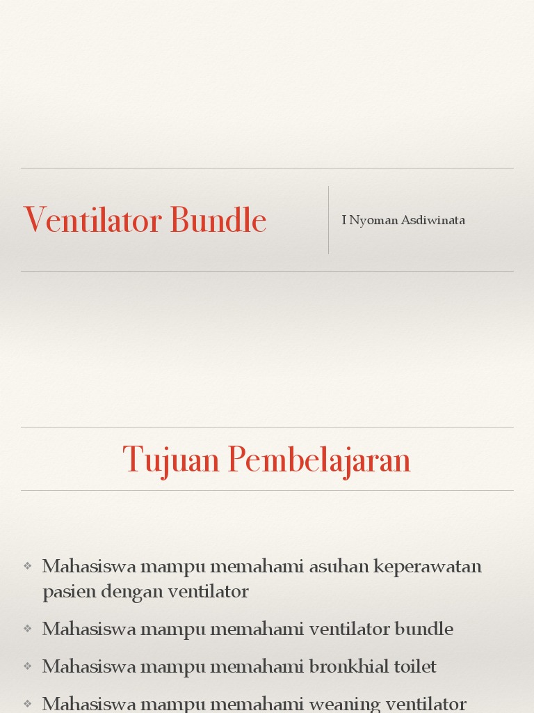Ventilator Bundle | PDF