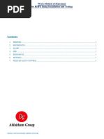 Method Statement For Testing of Installed Hdpe Liners | PDF | Pressure ...