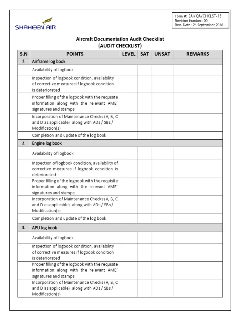 Aircraft Documentation Audit Guide | PDF | Business
