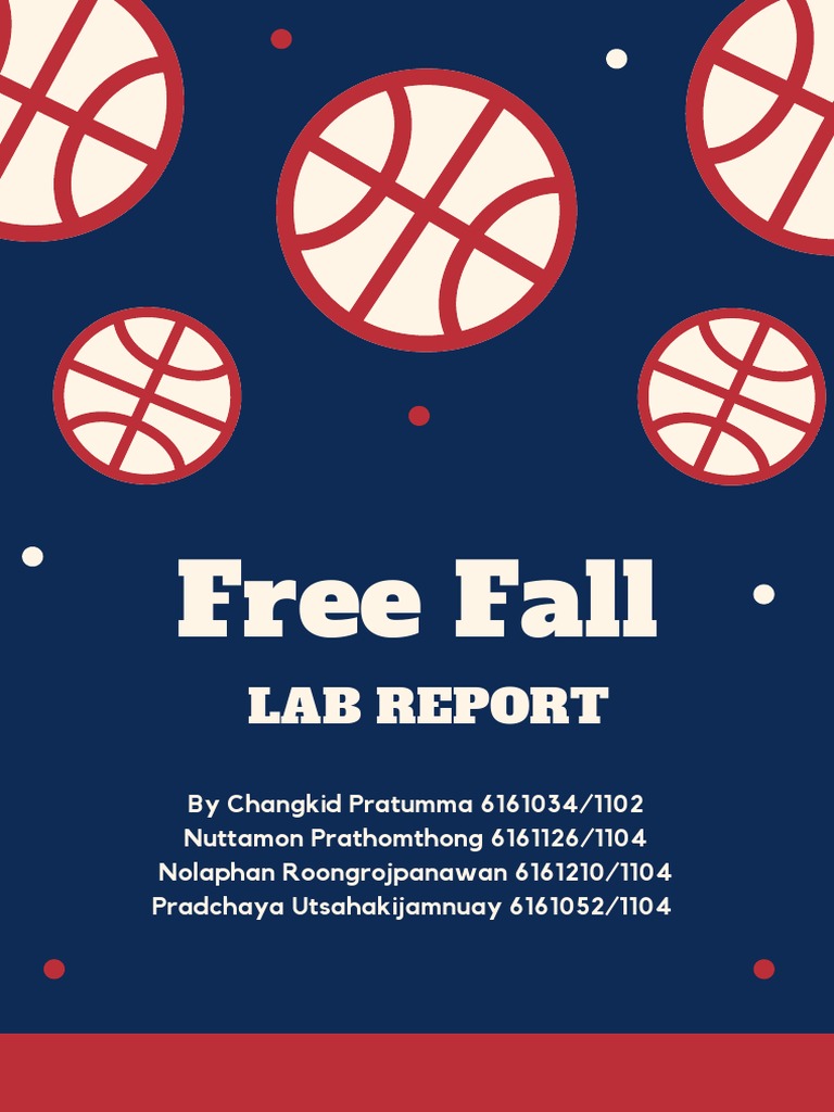 Free Fall: Lab Report | PDF | Gravity | Acceleration