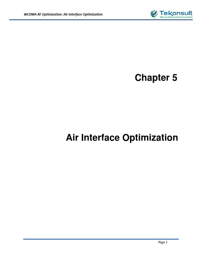 05 Air Interface Optimization PDF | PDF | Modulation | Broadcast ...