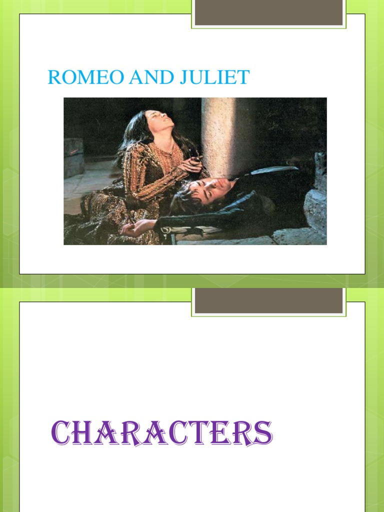 Characters of Romeo and Juliet PPP | PDF | Characters In Romeo And ...