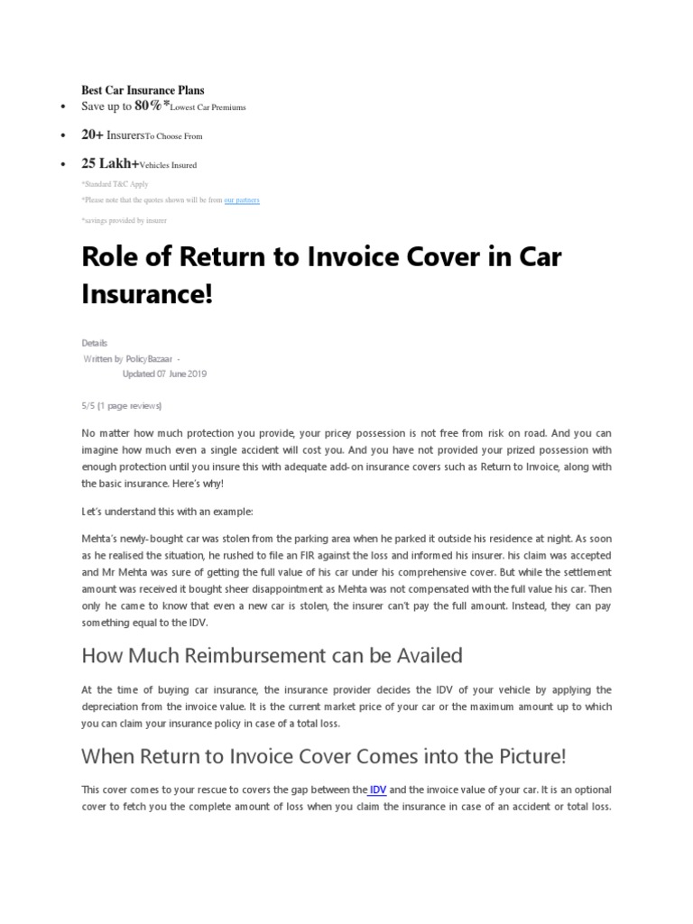 Best Car Insurance Plans | PDF | Vehicle Insurance | Insurance