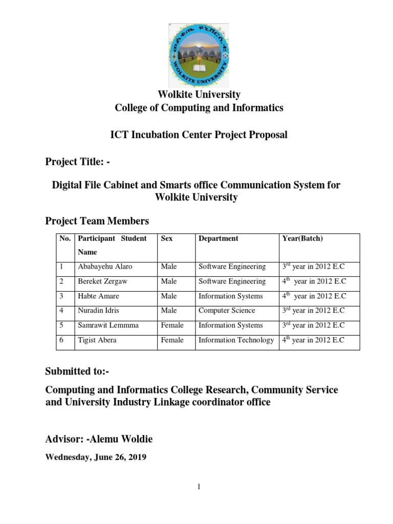 Digital File Cabinet and Smart Office Communication Proposal | PDF ...