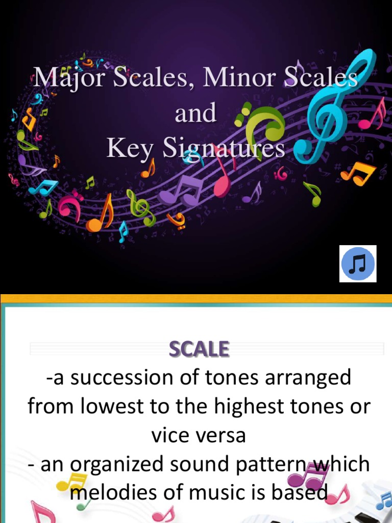 Major Scales, Minor Scales and Key Signatures | PDF
