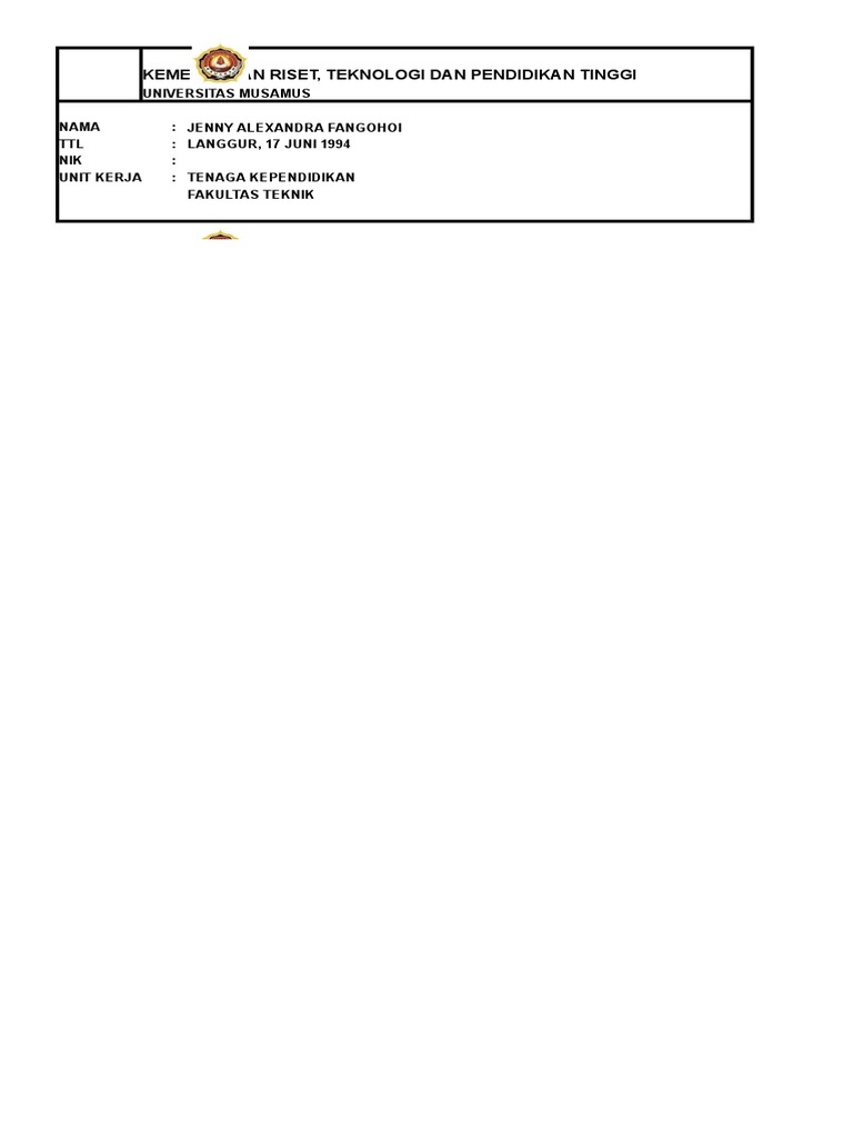 Judul MAP Nama Pegawai Format | PDF