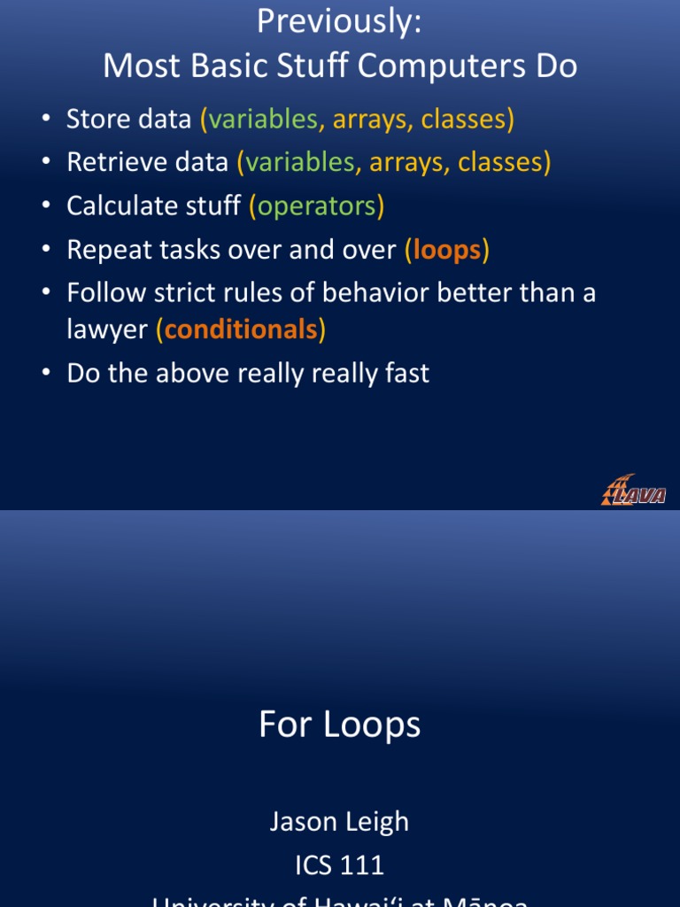 For Loops | PDF | Software Development | Computer Engineering