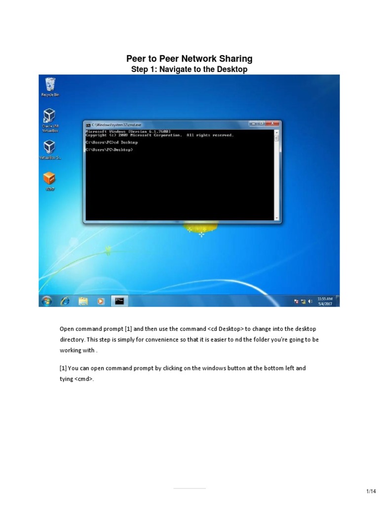 Peer To Peer Network Sharing 14 Steps2 | PDF | Directory (Computing ...