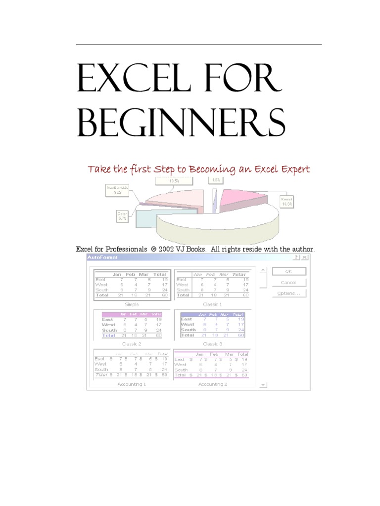 Ebook1-Excel For Beginners | PDF | Spreadsheet | Microsoft Office