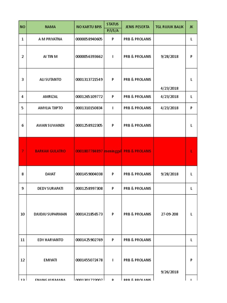 Laporan Prolanis DM | Download Free PDF | Drugs | Angiology