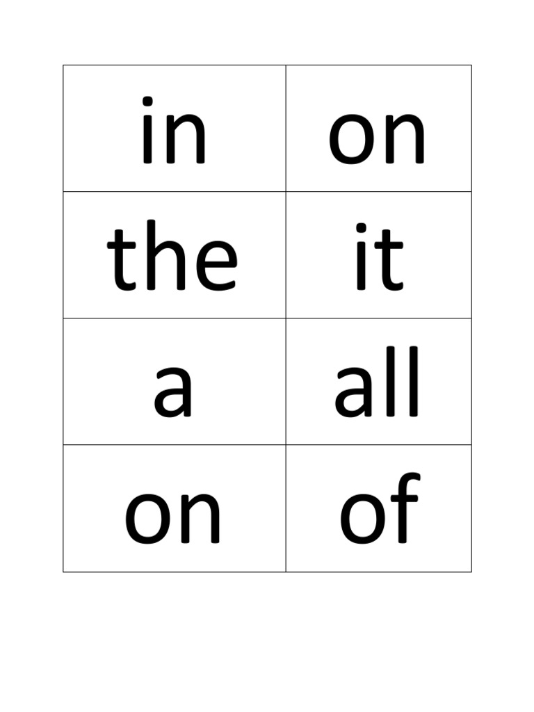 Pre K Flashcards | PDF