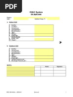 FCU Checklist | PDF | Hvac | Duct (Flow)