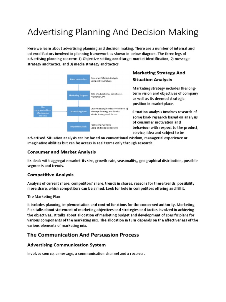 Assigment 2 Advertising Planning and Decision Making | PDF | Marketing ...