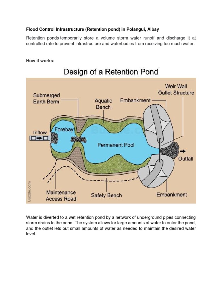Flood Control: Retention Pond Overview | PDF | Home & Garden