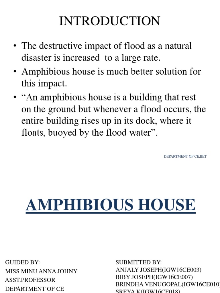 Amphibious House Final | PDF | Home & Garden