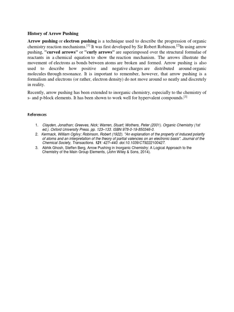 History of Arrow Pushing | PDF | Social Science | Science & Mathematics