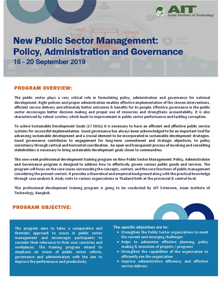 New Public Sector Management: Policy, Administration and Governance ...