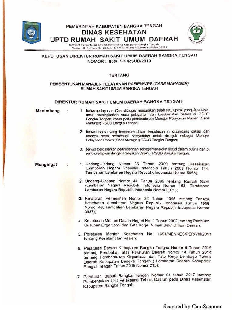 Sk. Penunjukan MPP Dan Uraian Tugas MPP | PDF