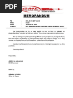 Memorandum Filipino | PDF