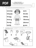 Miyembro NG Pamilya (Worksheet) | PDF