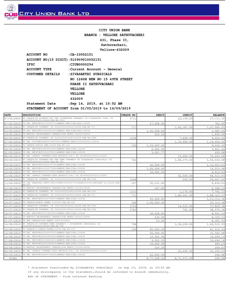 TransNum Sep 14 105207 PDF | PDF | Transaction Account | Cheque