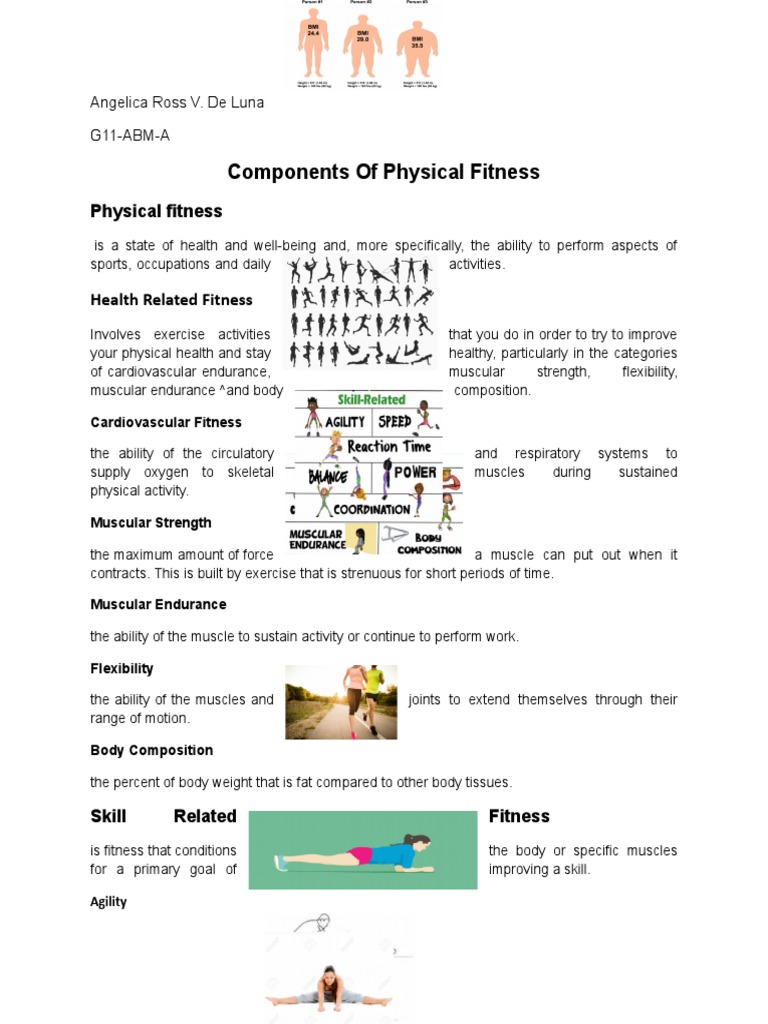 Components of Physical Fitness | PDF