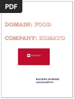 Zomato-Introduction: History | PDF | Companies | Economies