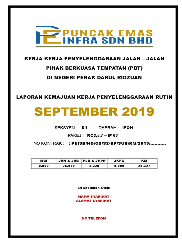 Cover Report DATO BANDAR | PDF